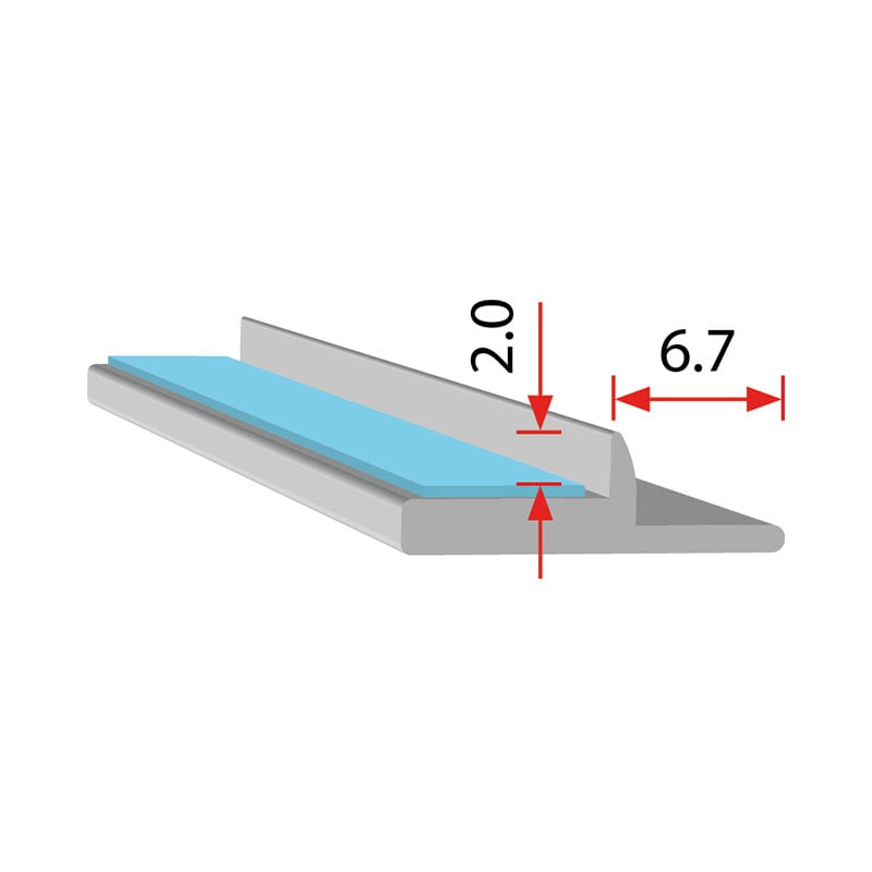 BA FALCON UNI MOULD - 6.7mm Flap plus 2mm Lip (15 metre Roll) - ALP OZ ...